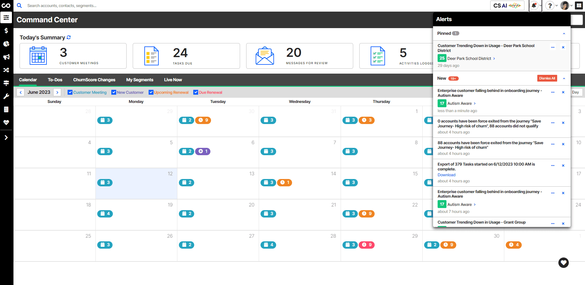 Automated Alerts For Customer Events - ChurnZero