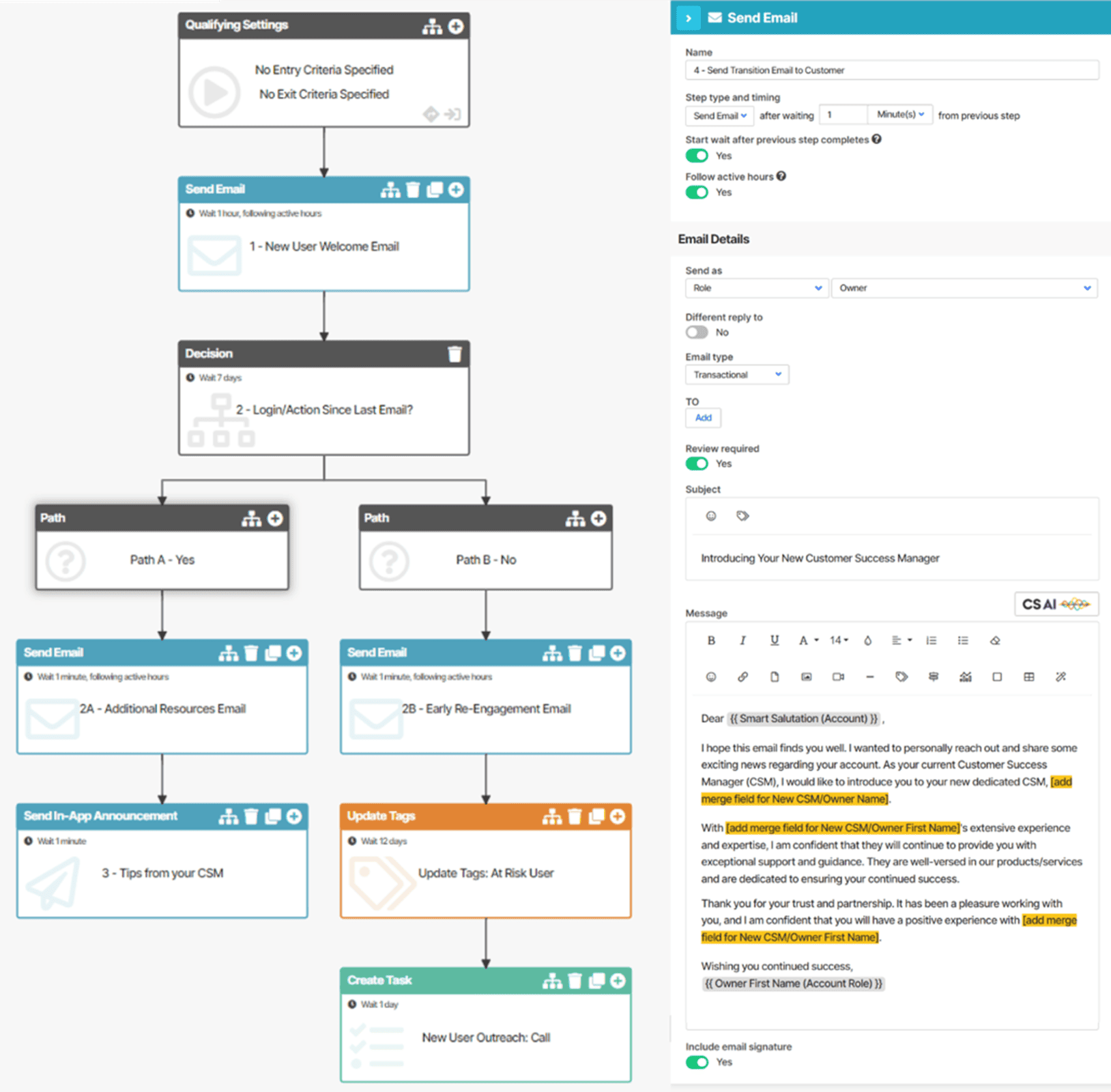 Customer playbook software - ChurnZero