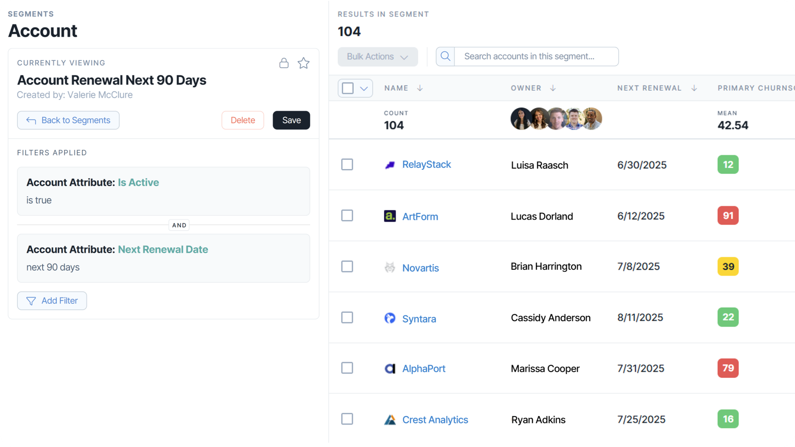Customer Segmentation Software - ChurnZero